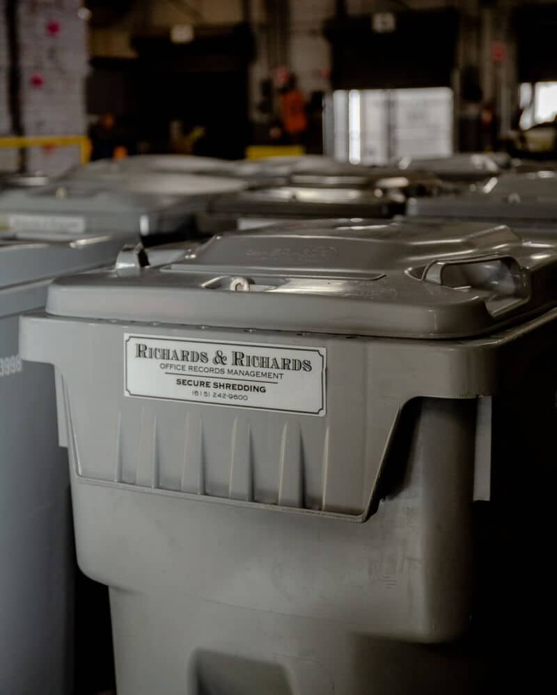 Shredding Collection Containers - Richards & Richards